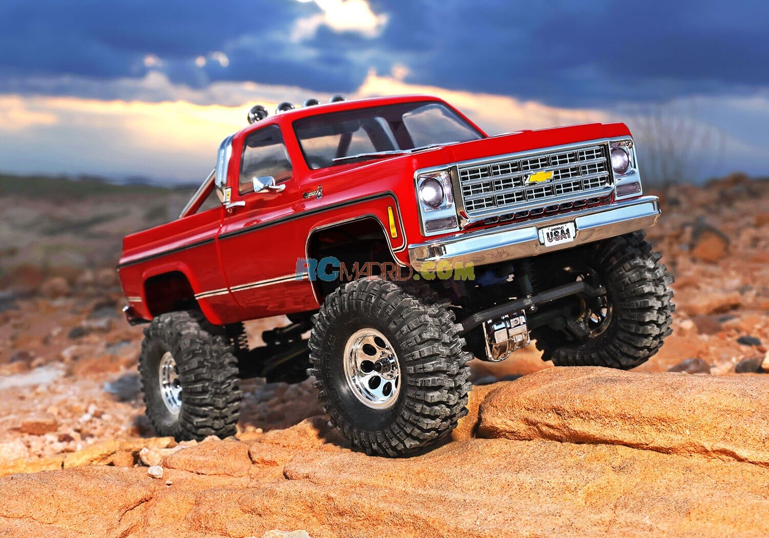 TRX4M CHEVROLET K10 1979 1/18 High Trail Crawler 4WD Rojo