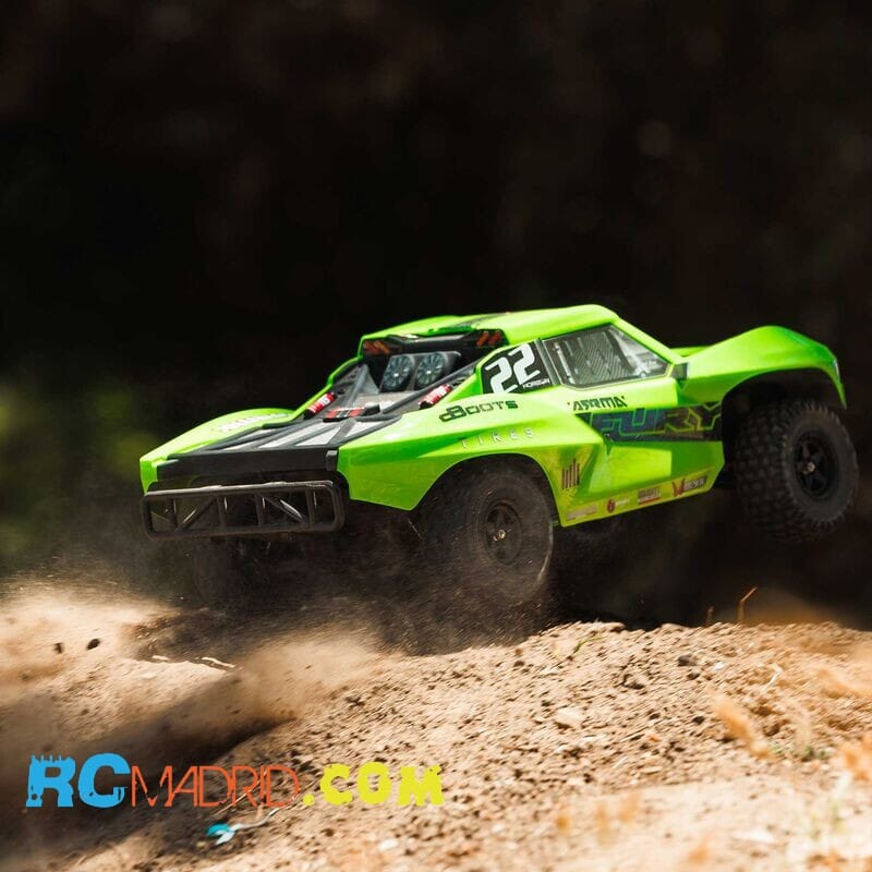 1-10 FURY MEGA 550 Brushed 2WD Short Course Truck RTR Green