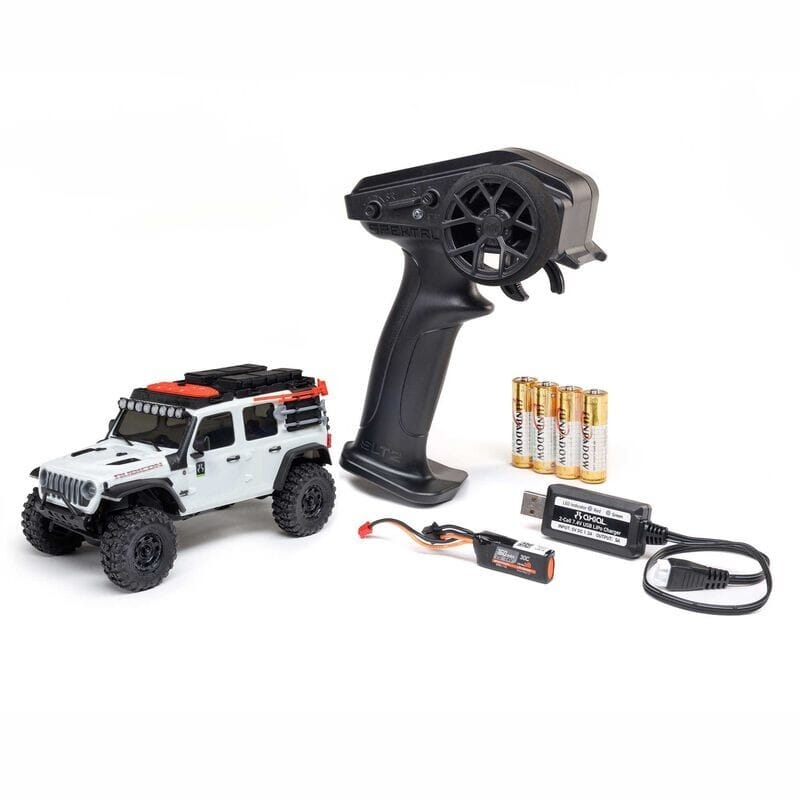 1/30 SCX30 Jeep Wrangler JLU 4X4 RTR Brushed Rock Crawler (Battery ...