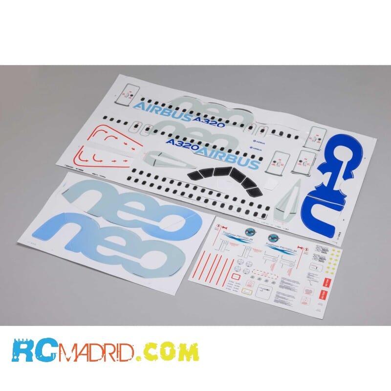 Decal Set: Airbus A320 1.5m Airliner 64mm EDF Jet