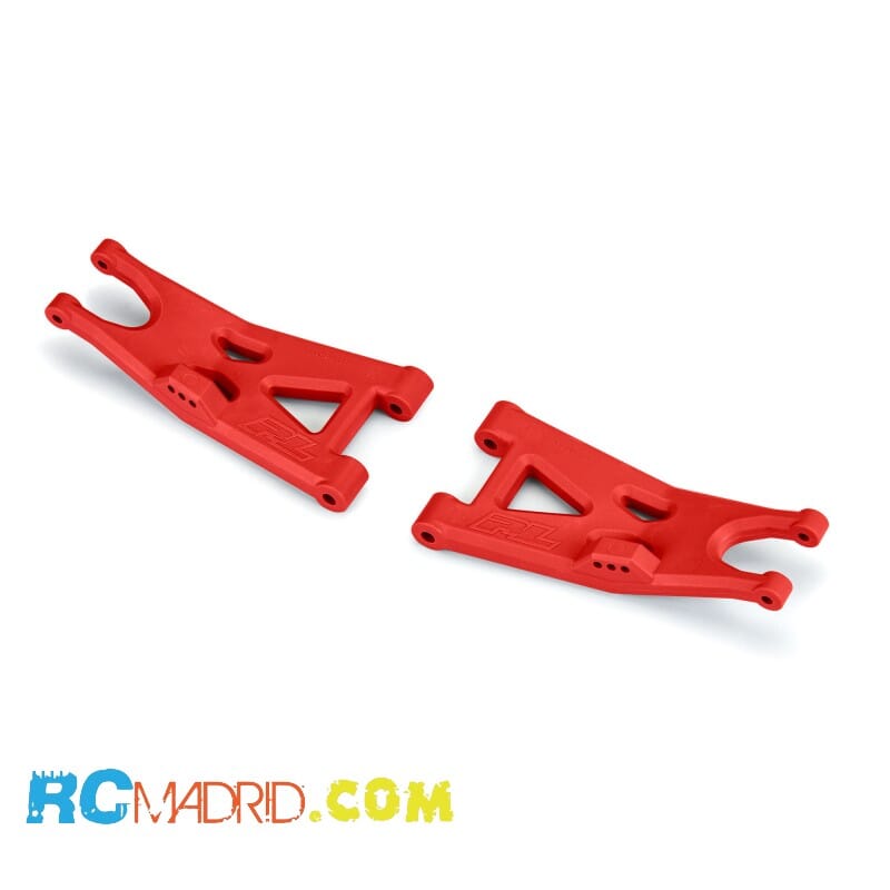 Bash Armor Front Suspension Arms (Red) for ARRMA 3S Vehicles